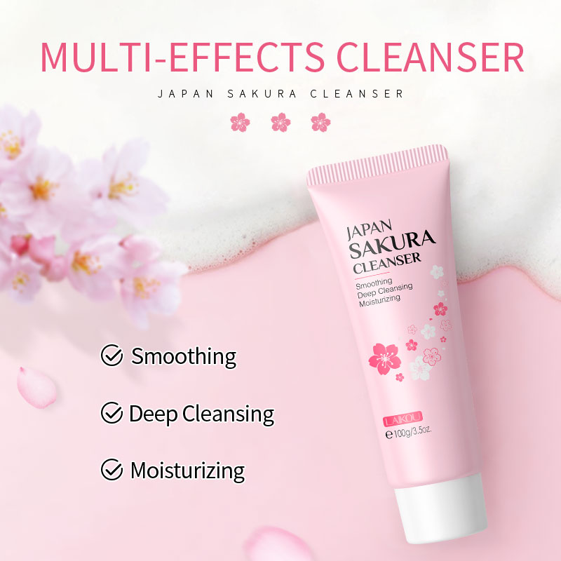 LAIKOU Japan Sakura Facial Cleanser 100g – Laikou Official